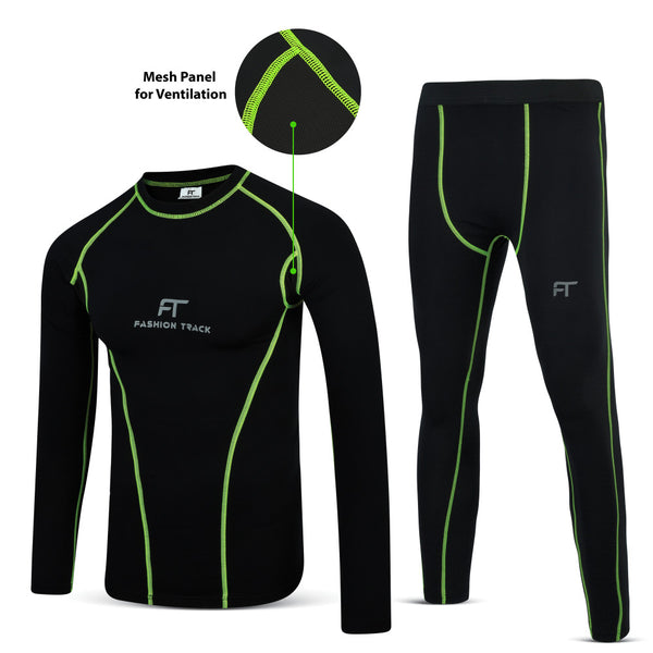 Men’s Thermal Suit - Soft, Breathable, Quick-Dry Compression Set for ...